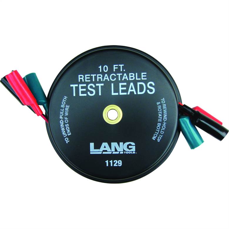 Lang Tools 1129 - 10ft Retractable Test Leads