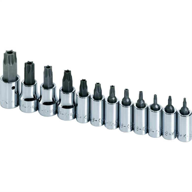 SK Hand Tool 19768 - 12pc Tamper-Proof Torx Bit Socket Set