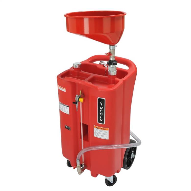 Lincoln 3624 - 26 Gallon Plastic Pressurized Fluid Evacuation Tank