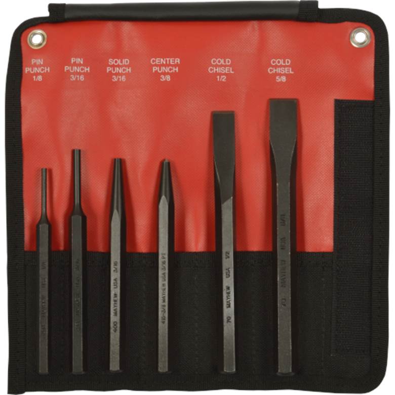 Mayhew 61005 - 6pc Punch & Chisel Set