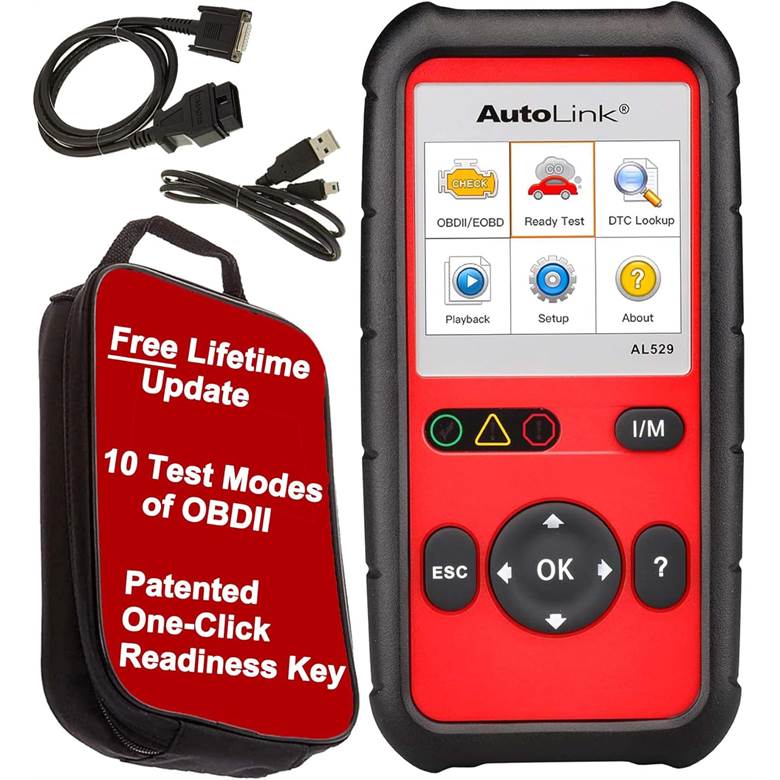 Autel AL529 AutoLink Vehicle OBD2 Scanner Car Code Reader Auto ...