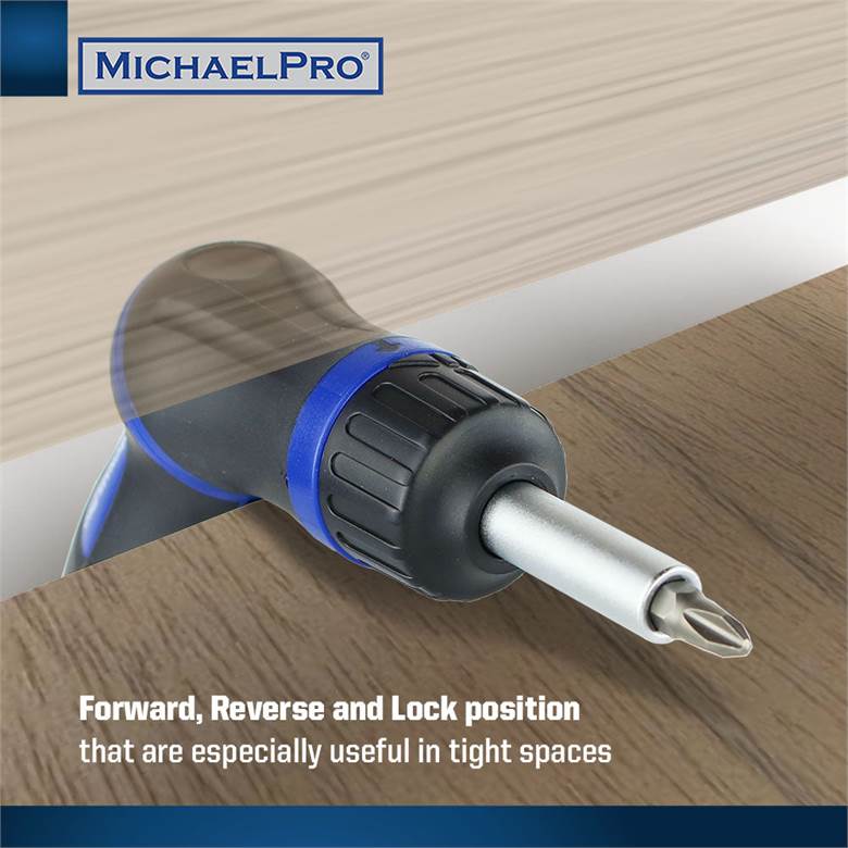 9-in-1 Two-Position Ratcheting Screwdriver